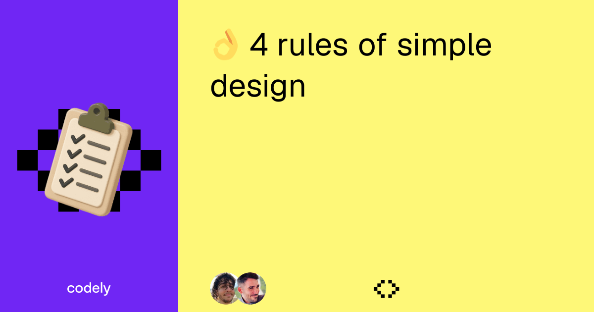 Course of 4 rules of simple design ﹤🍍﹥ Codely