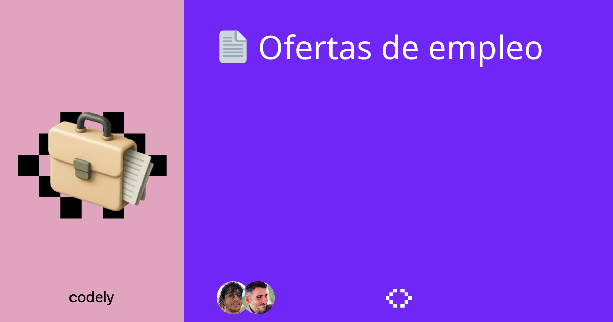 Curso de Ofertas de empleo ﹤🍍﹥ Codely